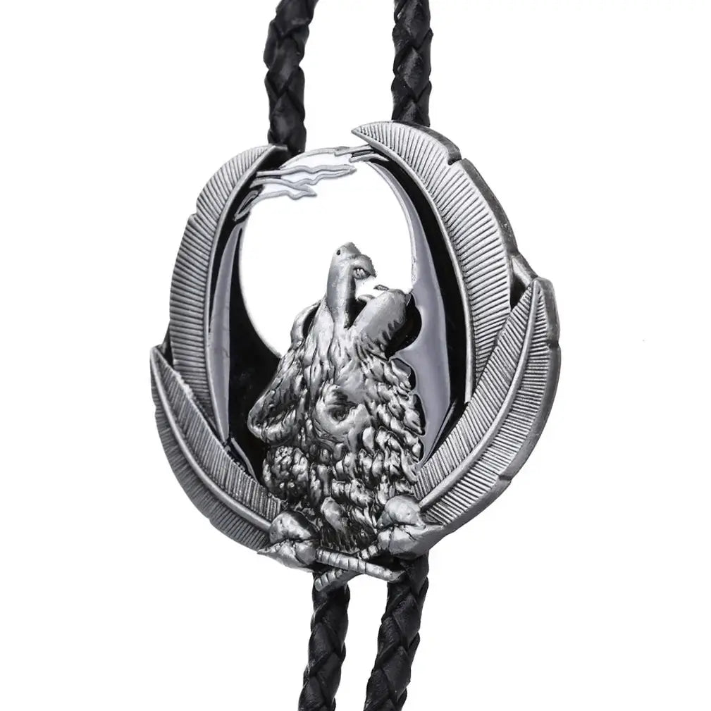 Wolf Bolo Tie | Western Cowboy Shop